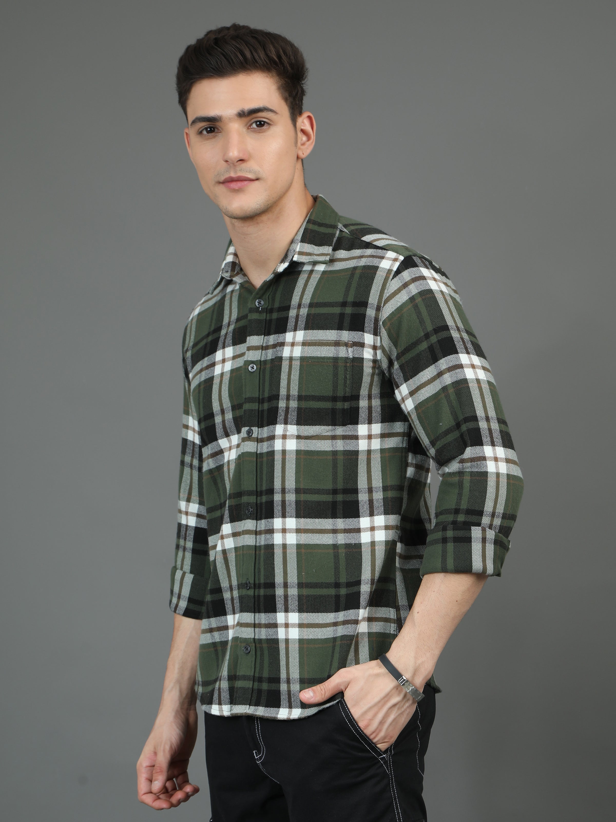 Hunter Green Check Shirt – Sprng