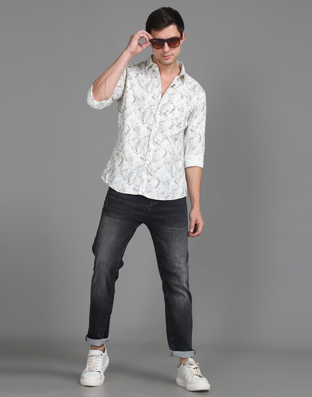 Eleventy Floral Brownie Printed Shirt – Sprng